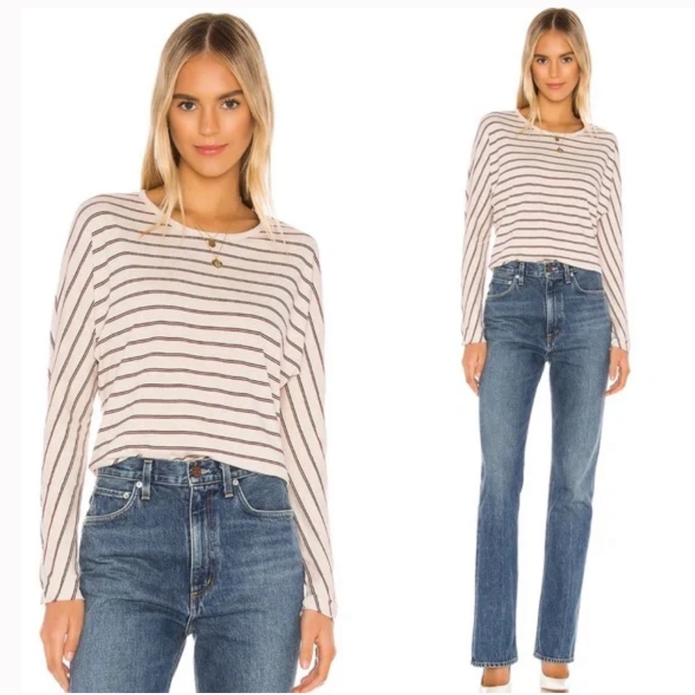 Frank And Eileen Tee Lab Jersey Long Sleeve Striped S… - Gem